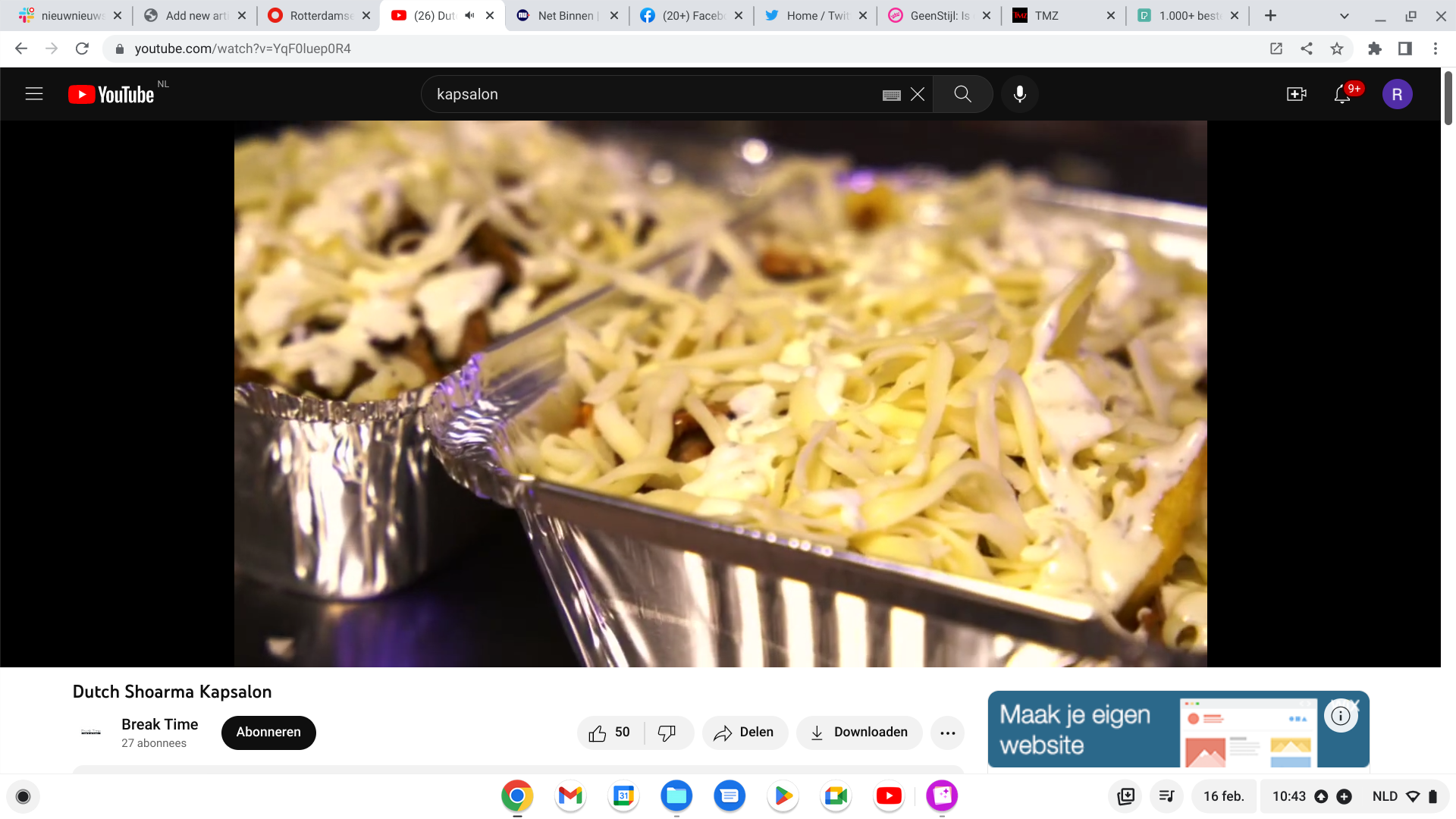 NieuwNieuws: De kapsalon is jarig: Rotterdamse snackschotel 20 jaar oud